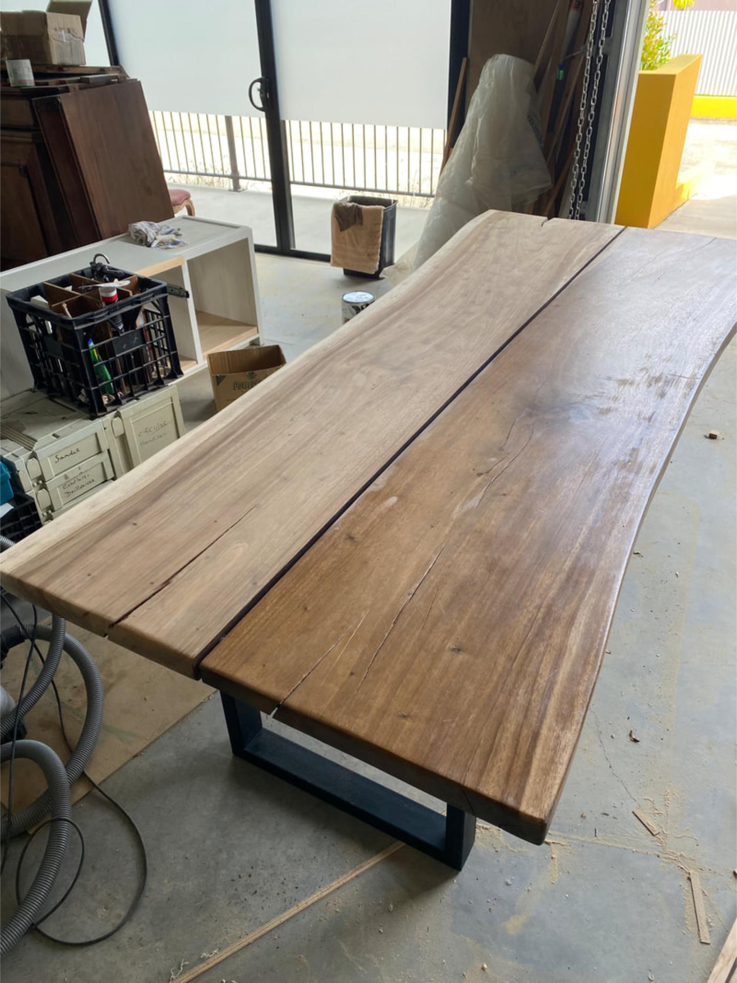 Custom Live Edge Table Furniture Restoration and Sales