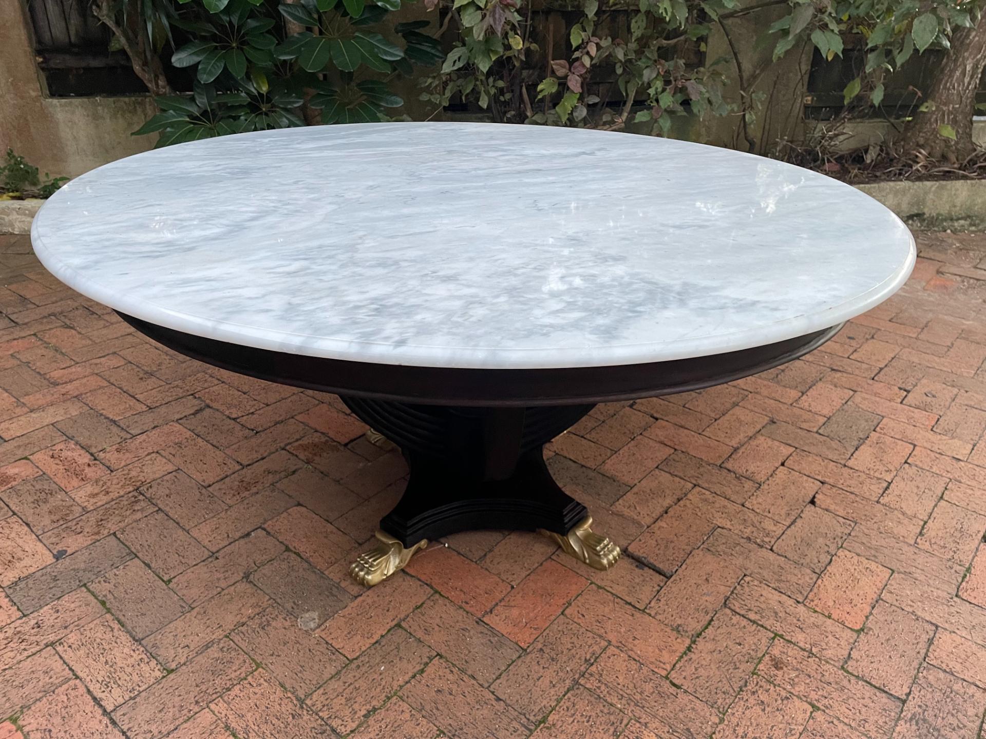 Italian Marble top dining table Furniture Restoration and Sales